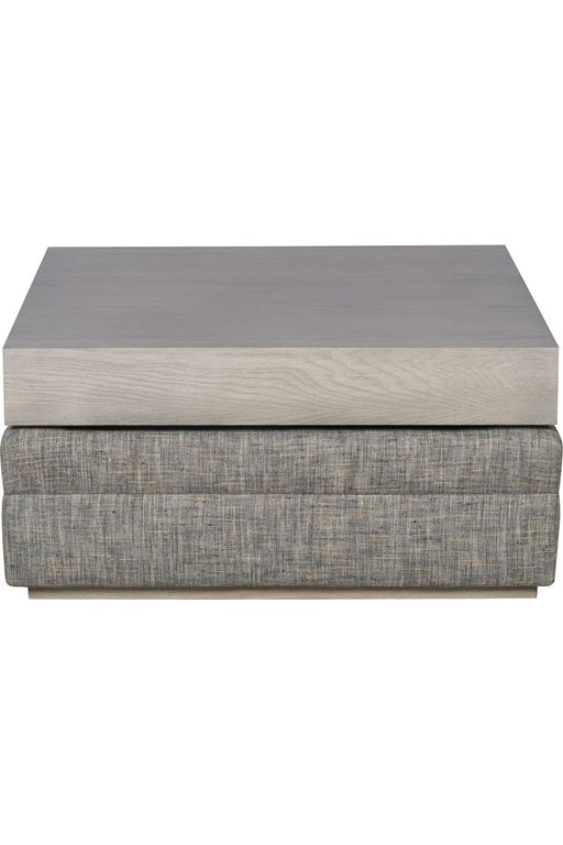 Boyden Ottoman with Wood Top – Sedgwick & Brattle